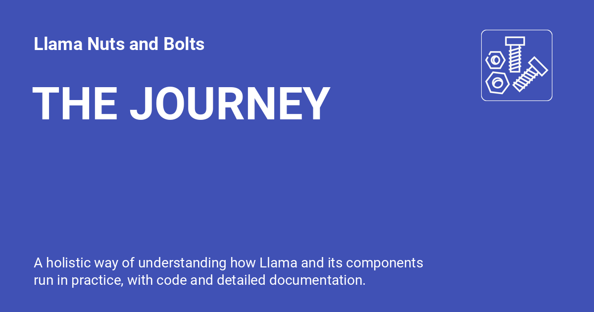 THE JOURNEY - Llama Nuts and Bolts